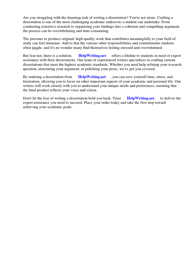 Expert Dissertation Writing Help | PDF | Thesis | Simulation