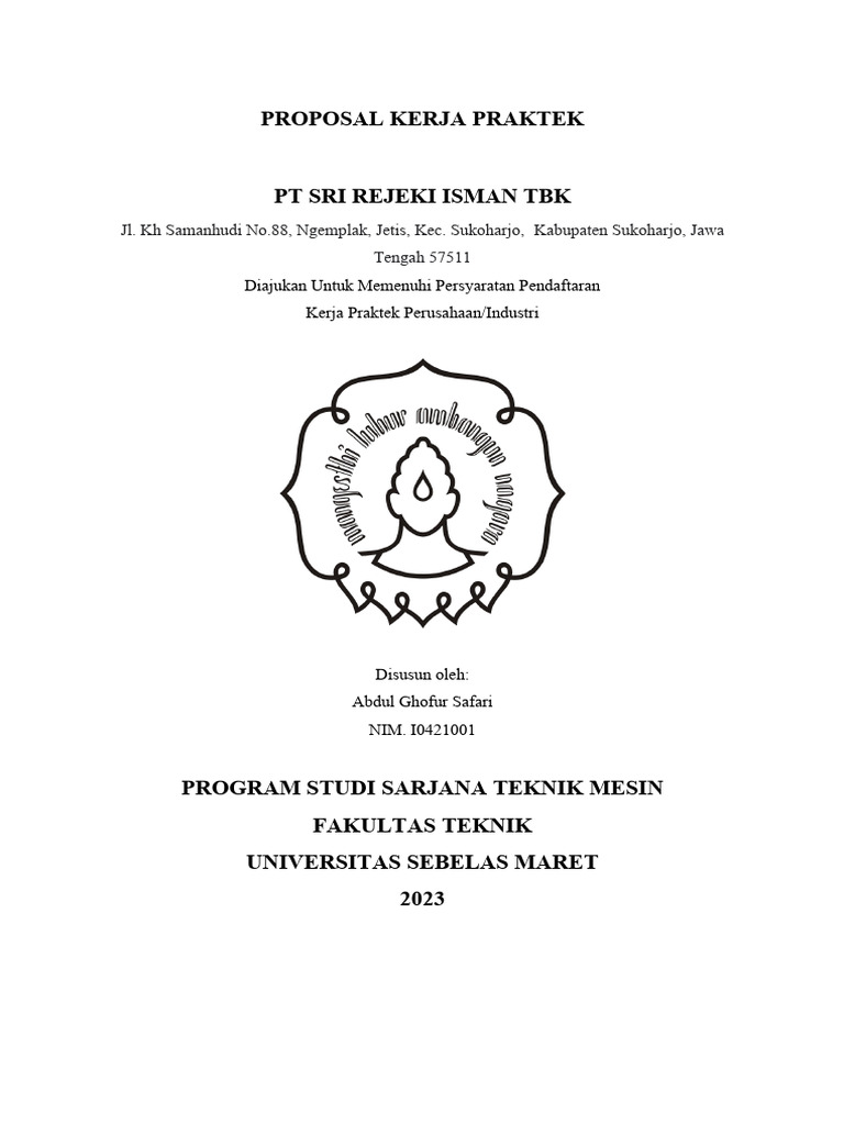 Proposal KP - Abdul Ghofur | PDF | Karier & Perkembangan