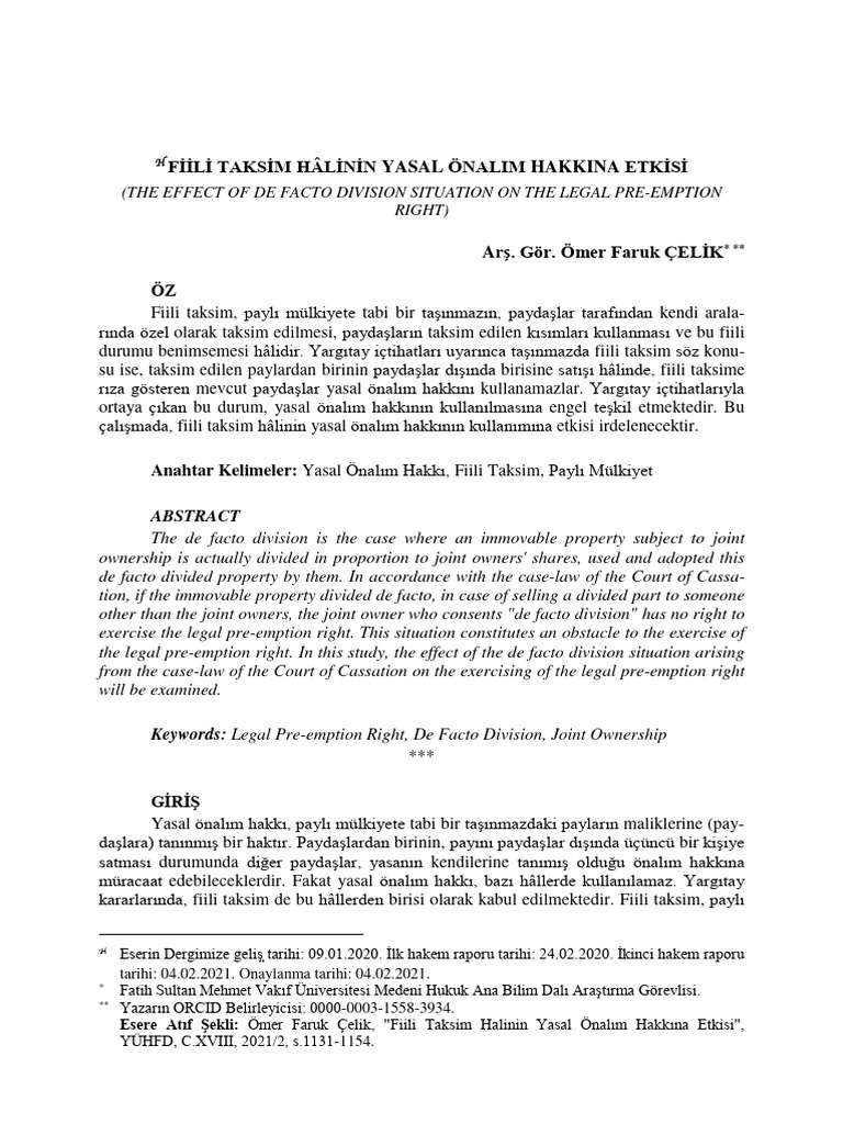 F - L - Taks - M H - L - N - N Yasal - Nalim Hakkina Etk - S ...