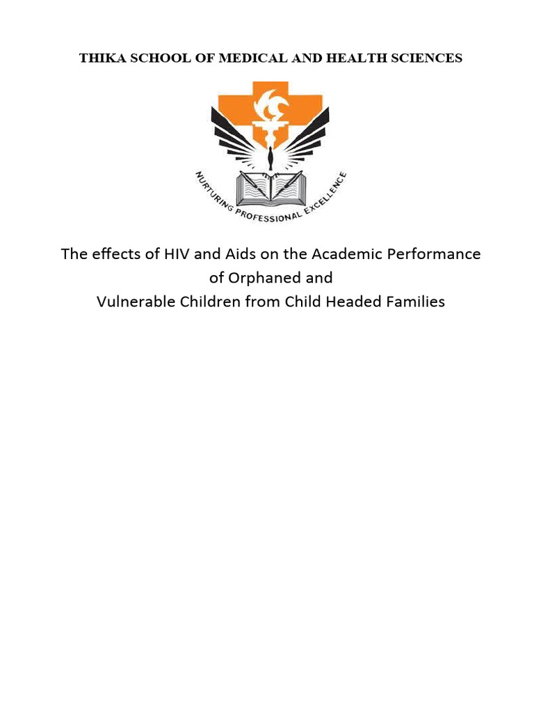 The Effects of HIV and Aids On The Academic Performance of Orphaned and ...