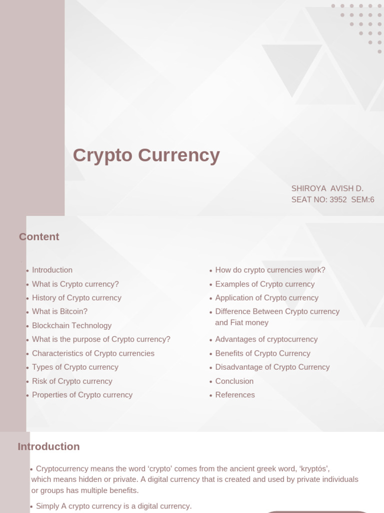 Crypto Currency | PDF | Cryptocurrency | Bitcoin