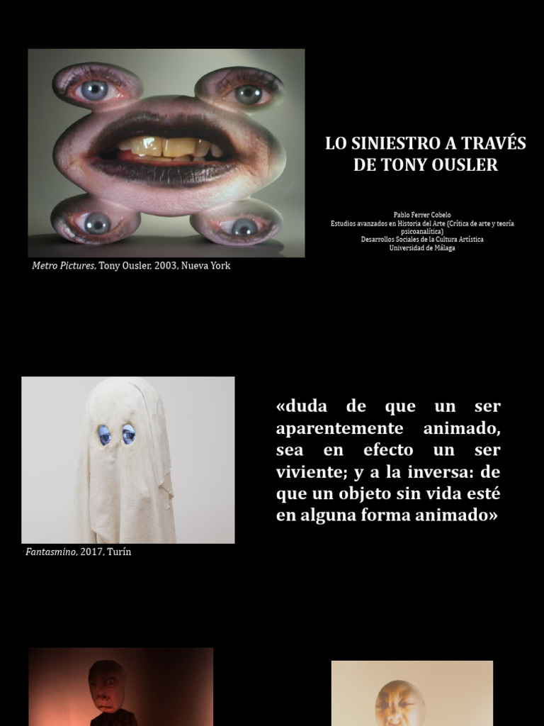 Lo Siniestro en Tony Ousler | PDF