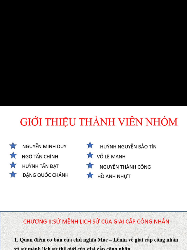 Thuyết Trình Nhóm 1 CNXH | PDF