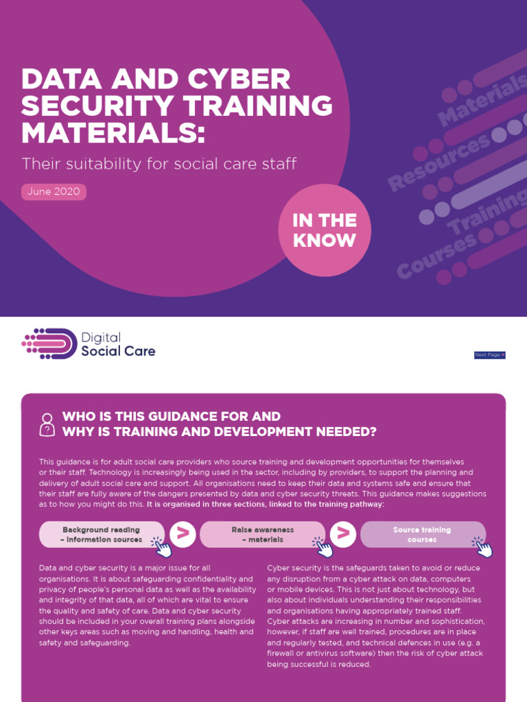 Staff Training Guidance June 2020 V2 | PDF | Security | Computer Security