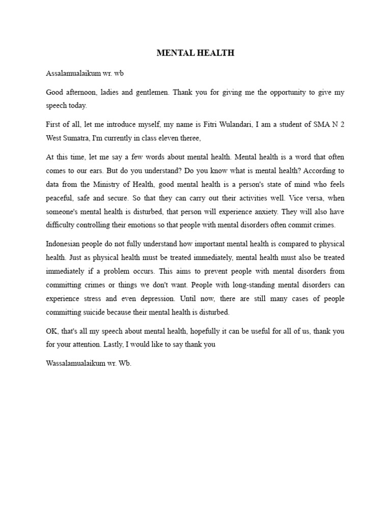 Mental Health Text | Download Free PDF | Mental Disorder | Mental Health