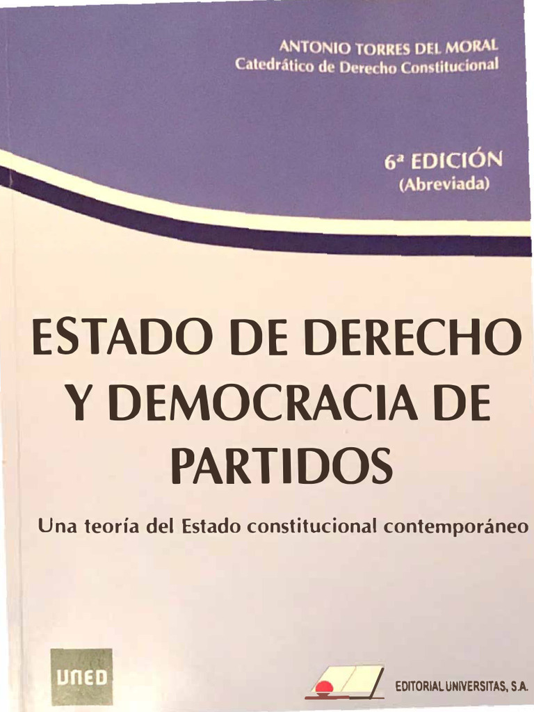 Estado de Derecho Y Democracia de Partidos: Una Teoría Del Estado ...