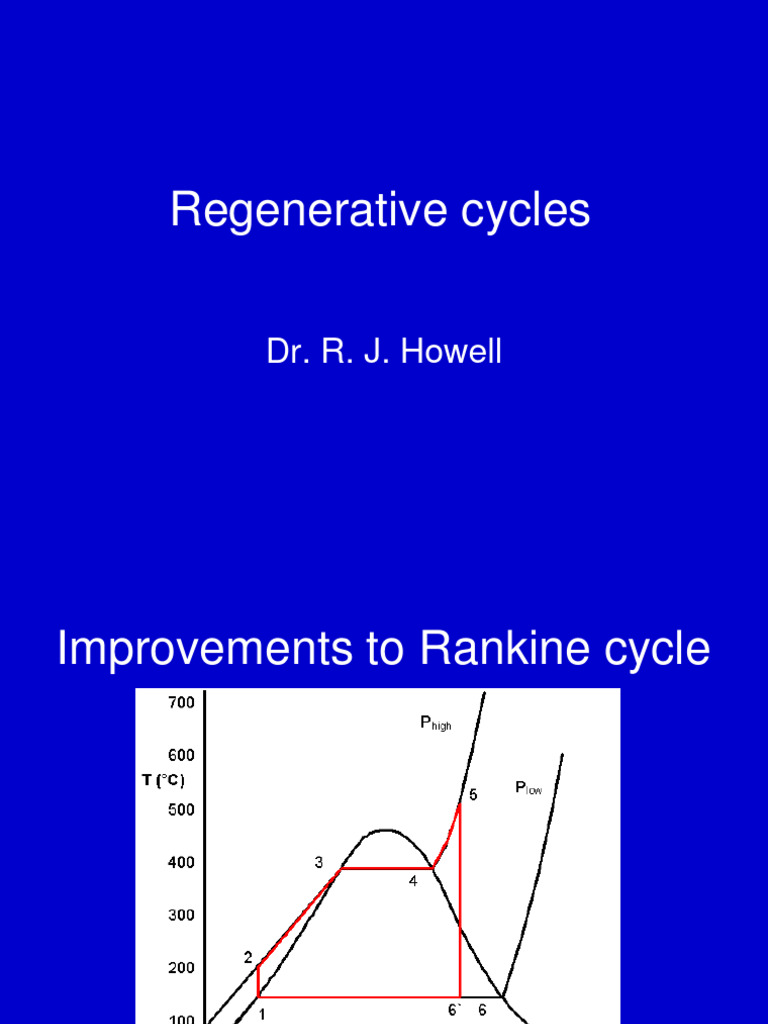 5 Regenerative Cycles | PDF | Scientific Phenomena | Physical Quantities