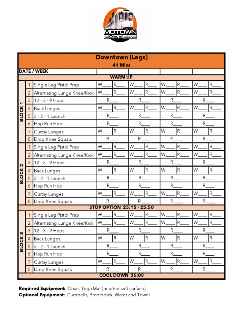 MoTown Express Worksheets | PDF