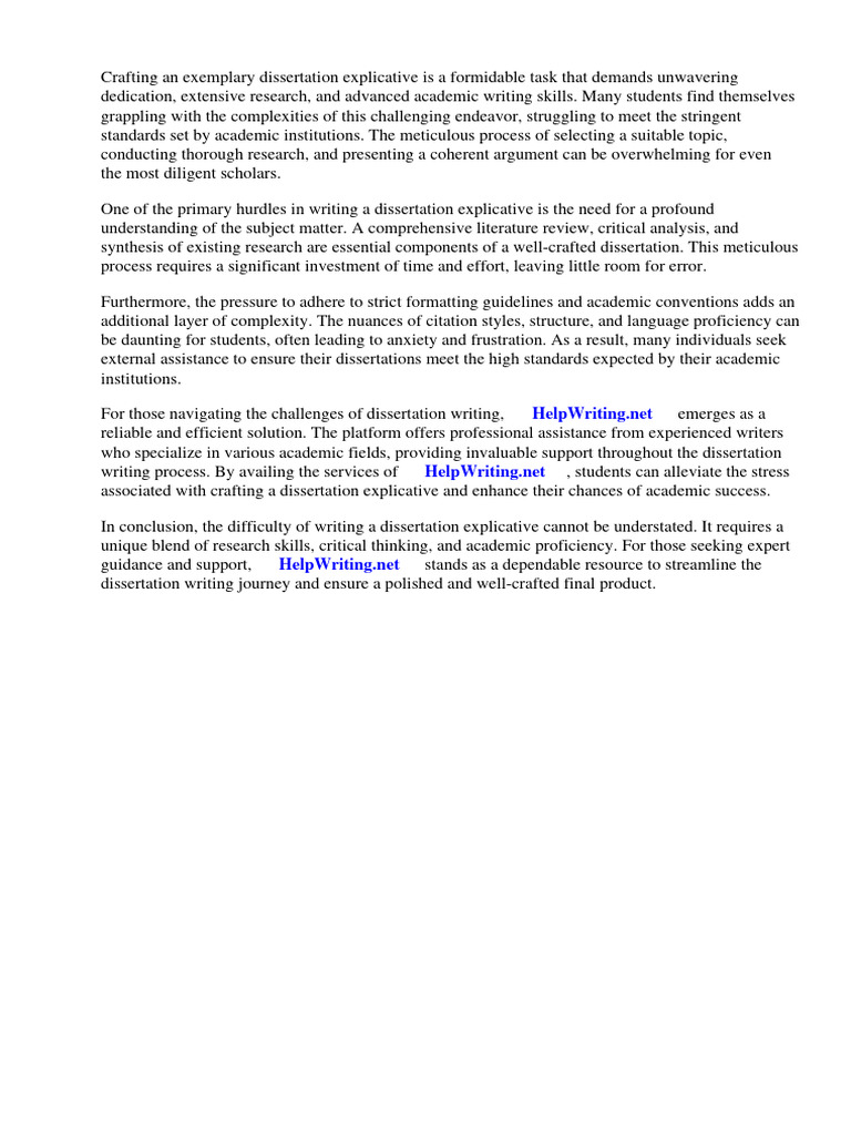 Exemple Dune Dissertation Explicative | PDF | Scribd | Thesis