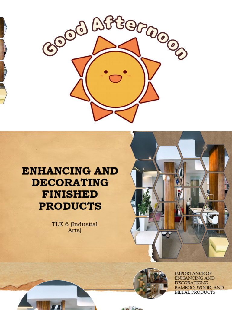 Tle 6 - Enhancing and Decorating Finished Products | PDF | Wood Carving ...