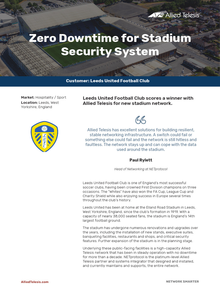 Ati Leeds United Ss | PDF | Closed Circuit Television | Internet Of Things