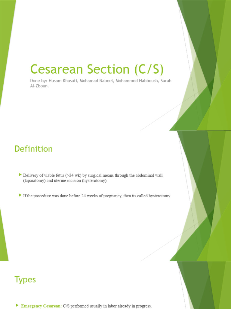 Comprehensive Guide to Cesarean Sections | PDF | Caesarean Section ...