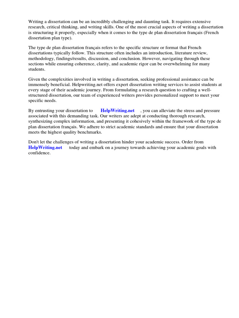 Guide to French Dissertation Structure | PDF | Scribd | Websites