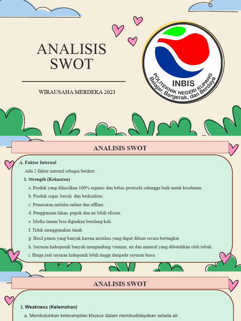 TUGAS 3 ANALISIS SWOT DAN LOGO | PDF