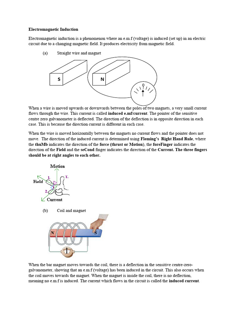 Electromagnetic Induction | PDF | Electromagnetic Induction | Inductor