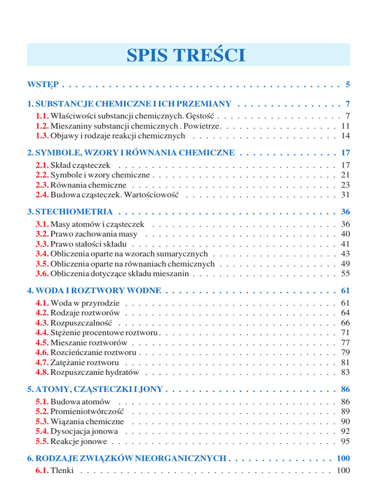 CU2 Spis Tresci | PDF