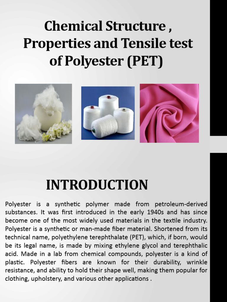 Polyester (PET): Structure and Properties | PDF | Polyester | Polymers