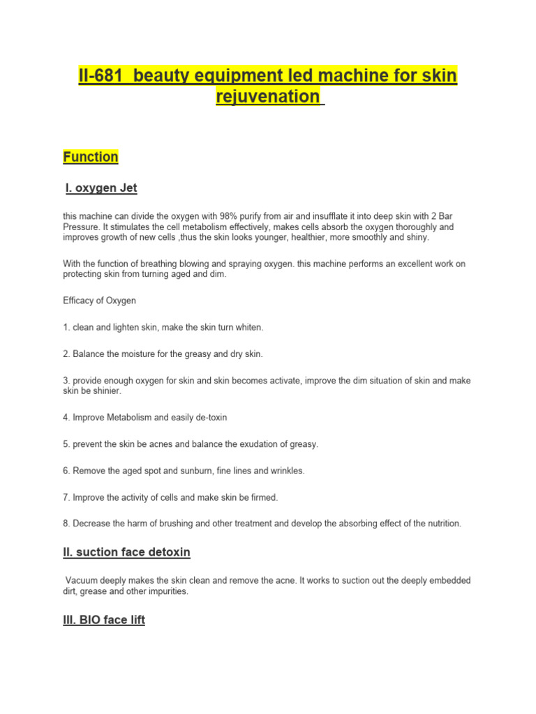 O2 Jet Machine | PDF