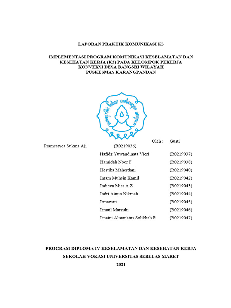 Laporan Magang Komunikasi k3 Karangpandan | PDF