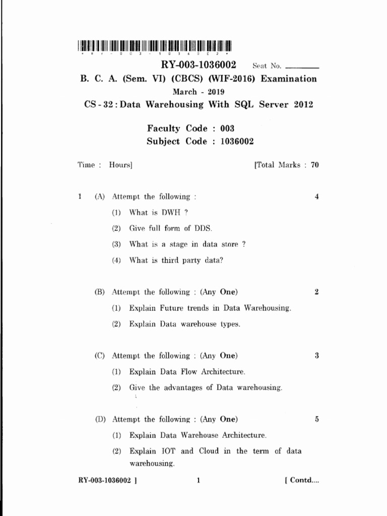 SQL Server 2019 | PDF | Data Warehouse | Information Technology Management