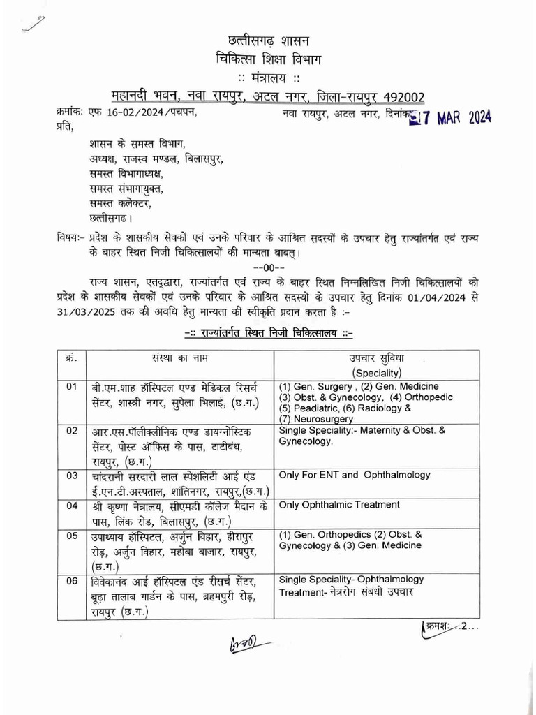 Hospital Manyata 2024-25 | PDF