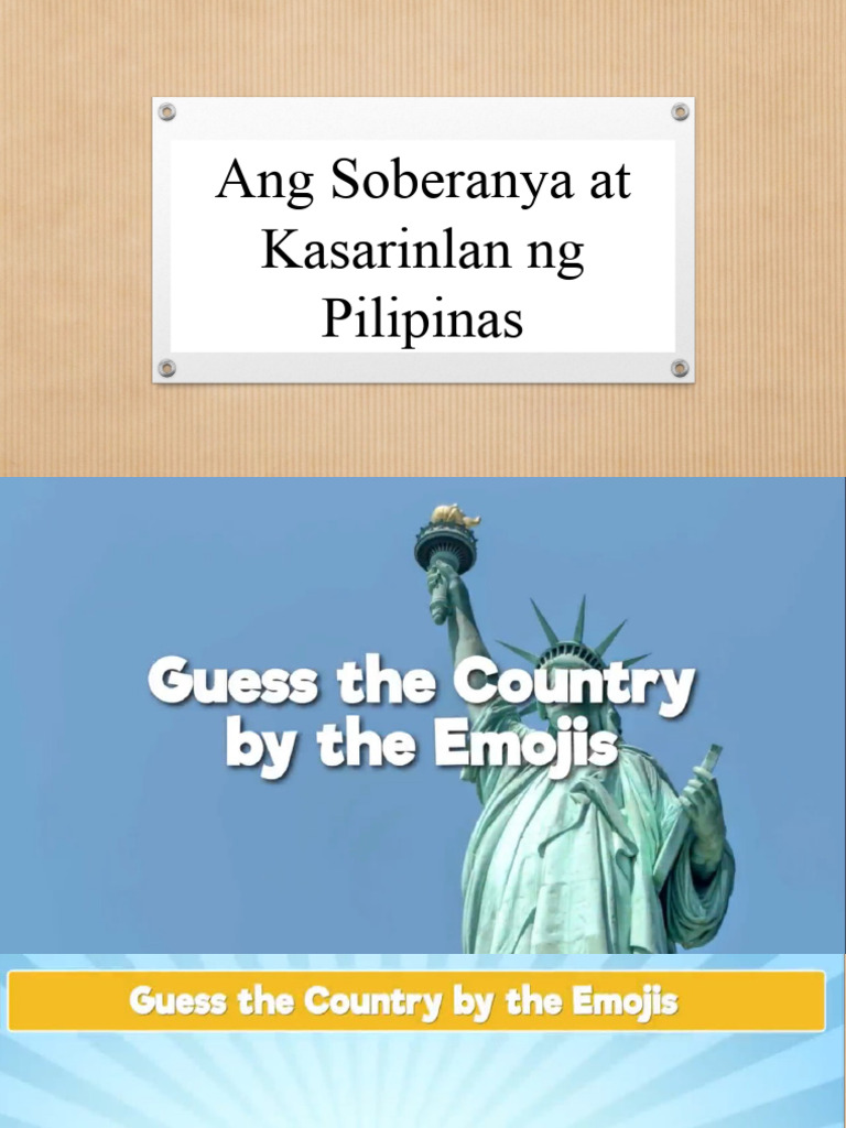 Ang Soberanya at Kasarinlan NG Pilipinas | PDF