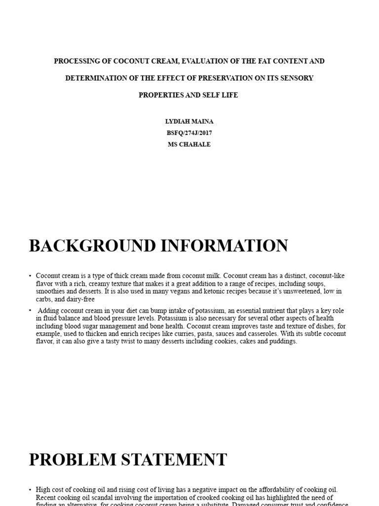 Lydia Maina Slides Prep | PDF | Cost Of Living | Cream