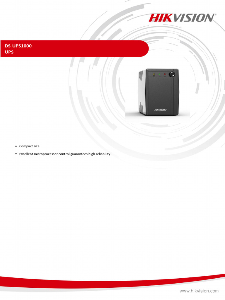 Compact 1000VA UPS with Microprocessor Control | PDF