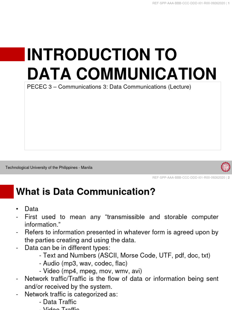 Module 1 - Introduction to Data Communication | PDF | Computer Network | Network Topology
