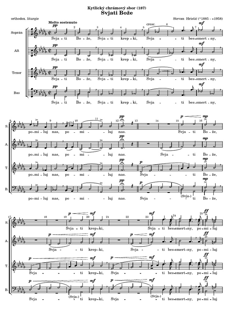 Svjati Boze Stevan Hristic 187 | PDF