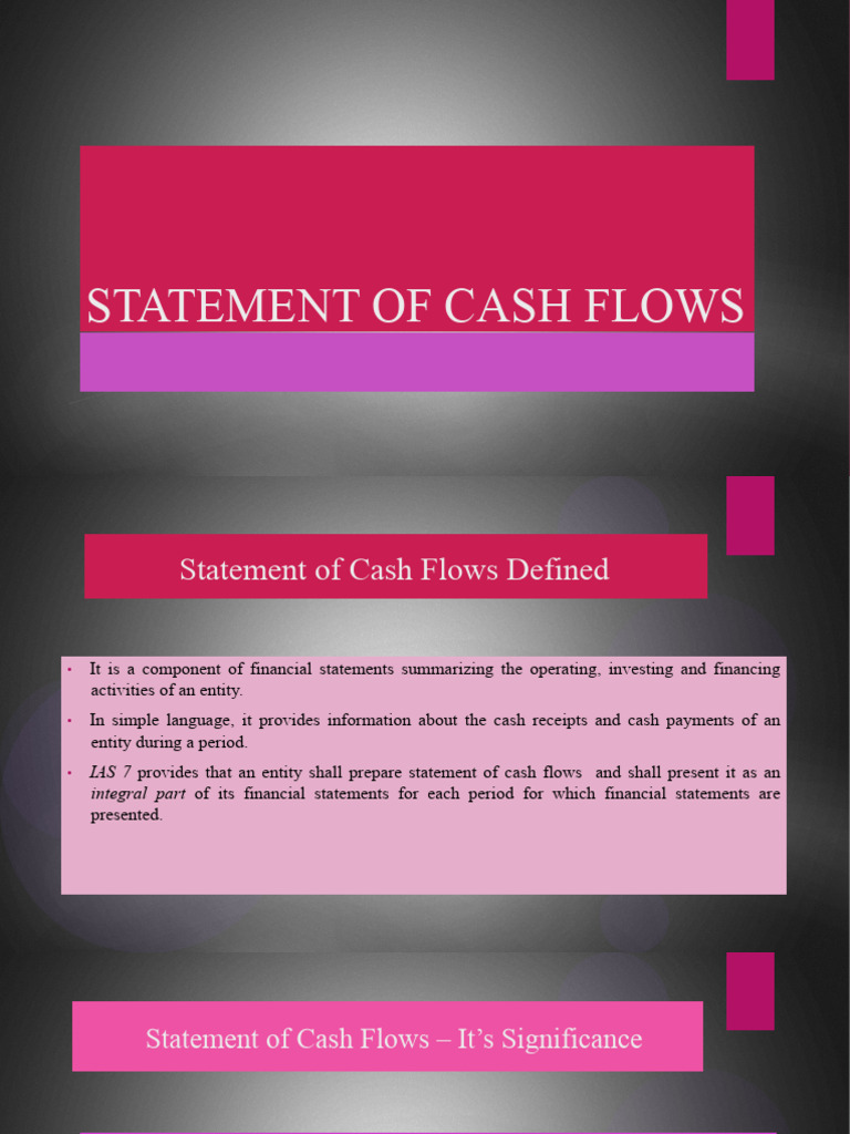 Statement of Cash Flows (CA5106) | PDF | Deferral | Cash Flow Statement