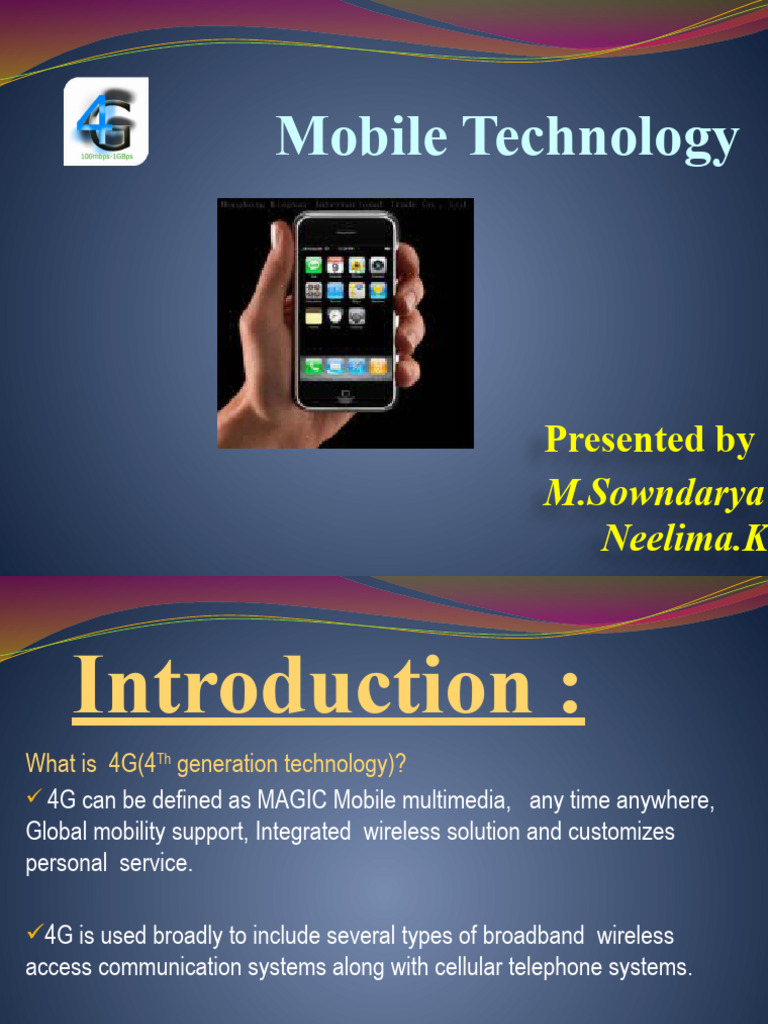 4G Mobile Technology | PDF | Computer Network | 4 G