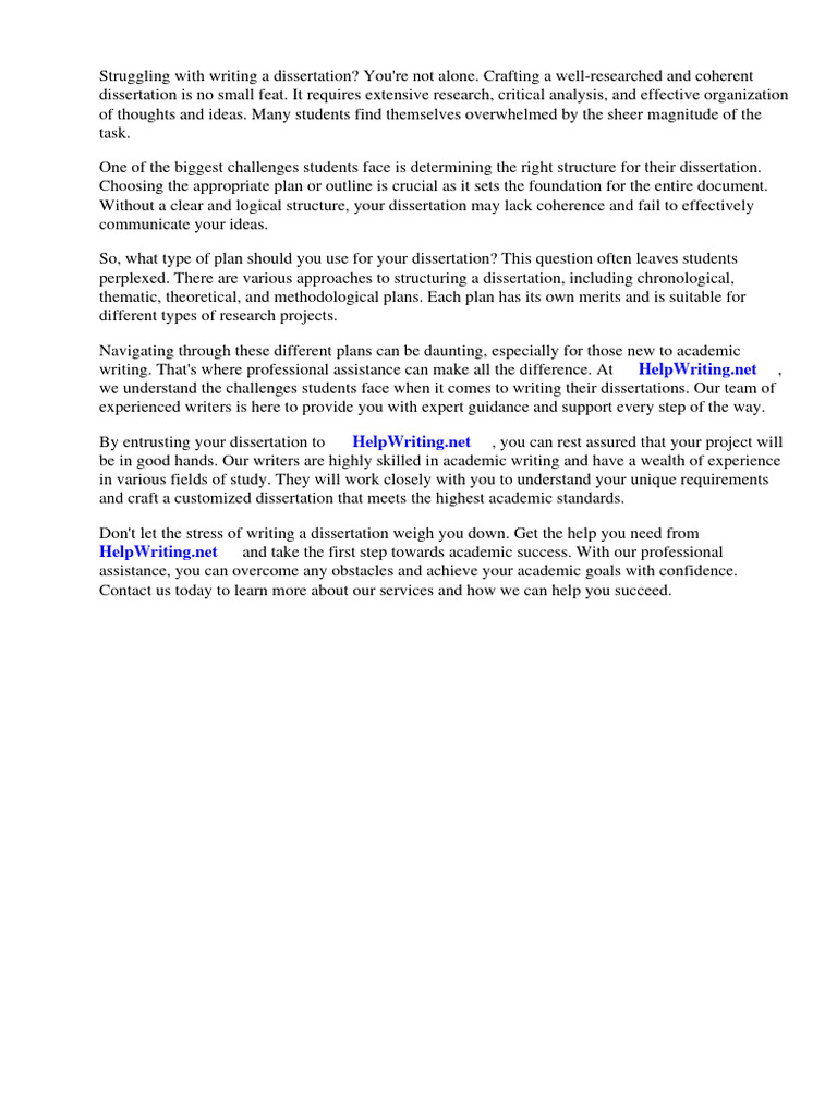 Quel Type de Plan Pour Une Dissertation | PDF | Thesis | Essays