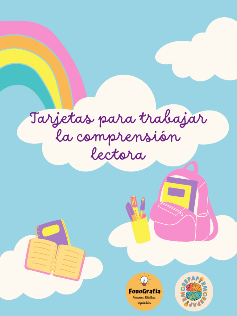 Tarjetas de comprensión lectora para niños | PDF