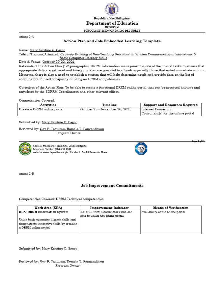 Annex 2A 2B NTP Training | Download Free PDF | Computing | Cyberspace