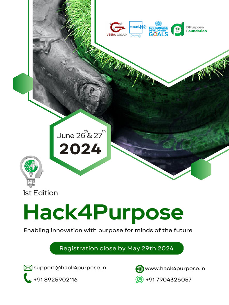 Hack 4 Purpose Brochure | PDF | Entrepreneurship | Innovation