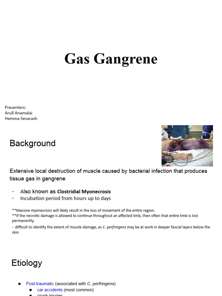 Gas Gangrene X-Ray Interpretation | Download Free PDF | Medical ...