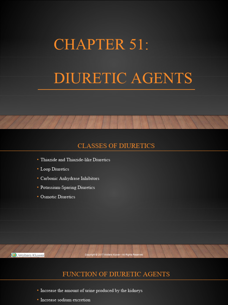 Chapter - 51 Diuretic Agents | PDF | Medical Specialties