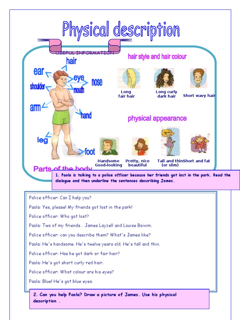 Describing Friends: A Dialogue Guide | PDF