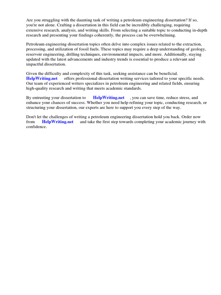Petroleum Engineering Dissertation Topics | PDF | Petroleum | Petroleum Reservoir