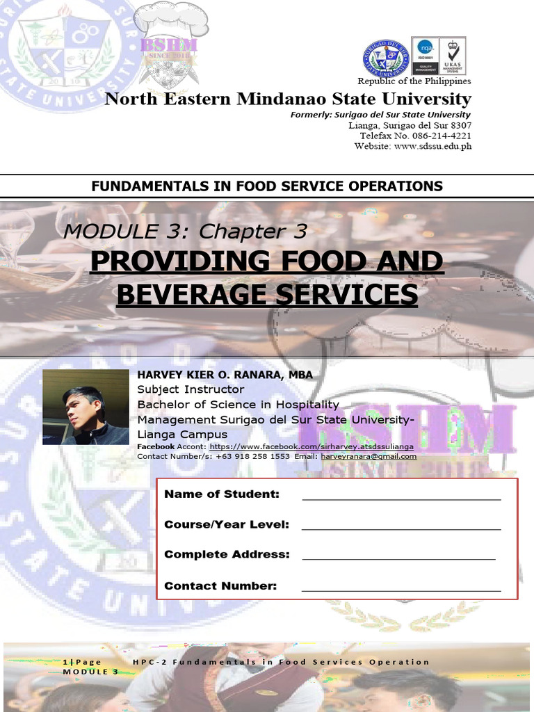 Fos Module 3 Chapter 3 Revised 2022 | PDF | Tableware | Spoon Fos Module 3 Chapter 3 Revised 2022 | PDF | Tableware | Spoon