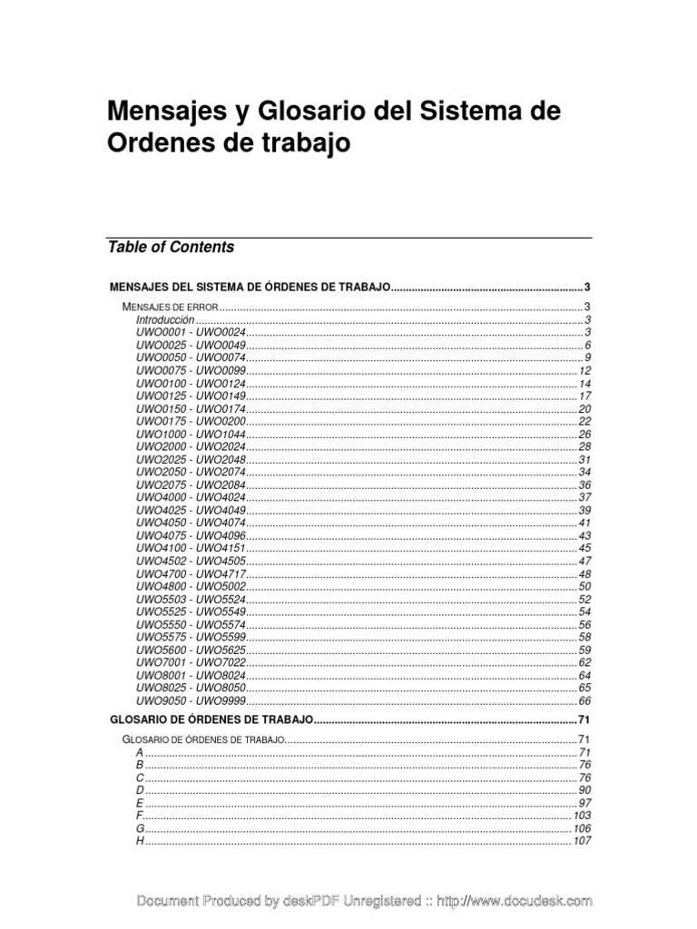 Mensajes y Glosario Servicios | PDF | Informática | Software