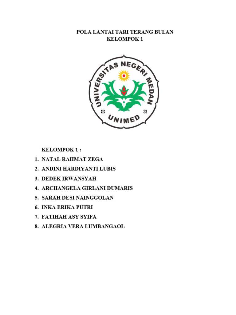 Pola Lantai Tari Terang Bulan Kelompok 1 | PDF | Kesehatan Holistik