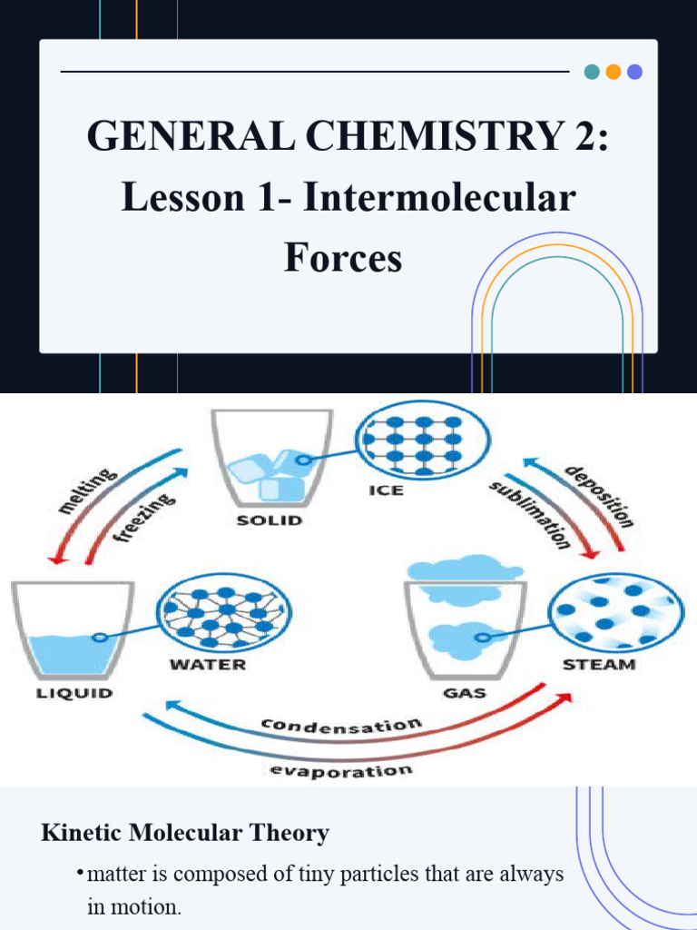 General Chemistry 2: Lesson 1-Intermolecular Forces | PDF ...
