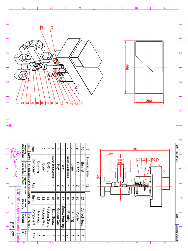 Hyd Choke Swaco Style | PDF