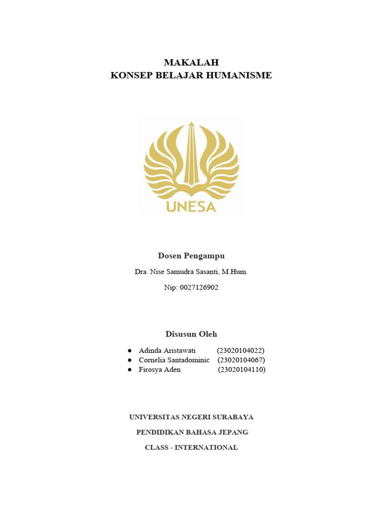 Konsep Belajar Humanisme | PDF