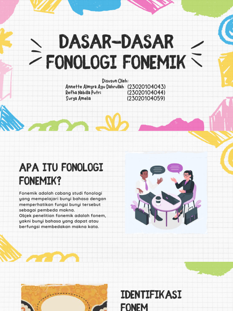 23i - Dasar-Dasar Fonologi Fonemik - Kelompok 1 | PDF | Seni & Disiplin Bahasa