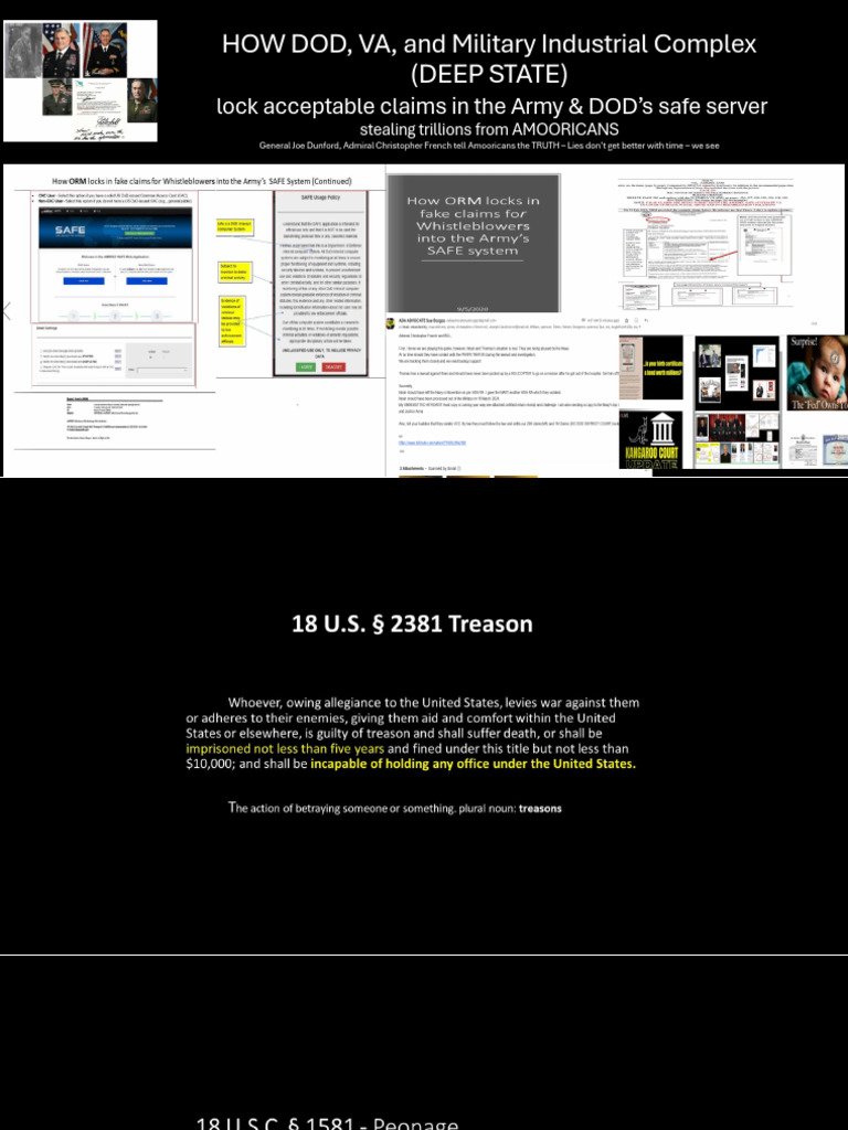 HOW DOD, VA, and Military Industrial Complex (Deep State) : Lock ...