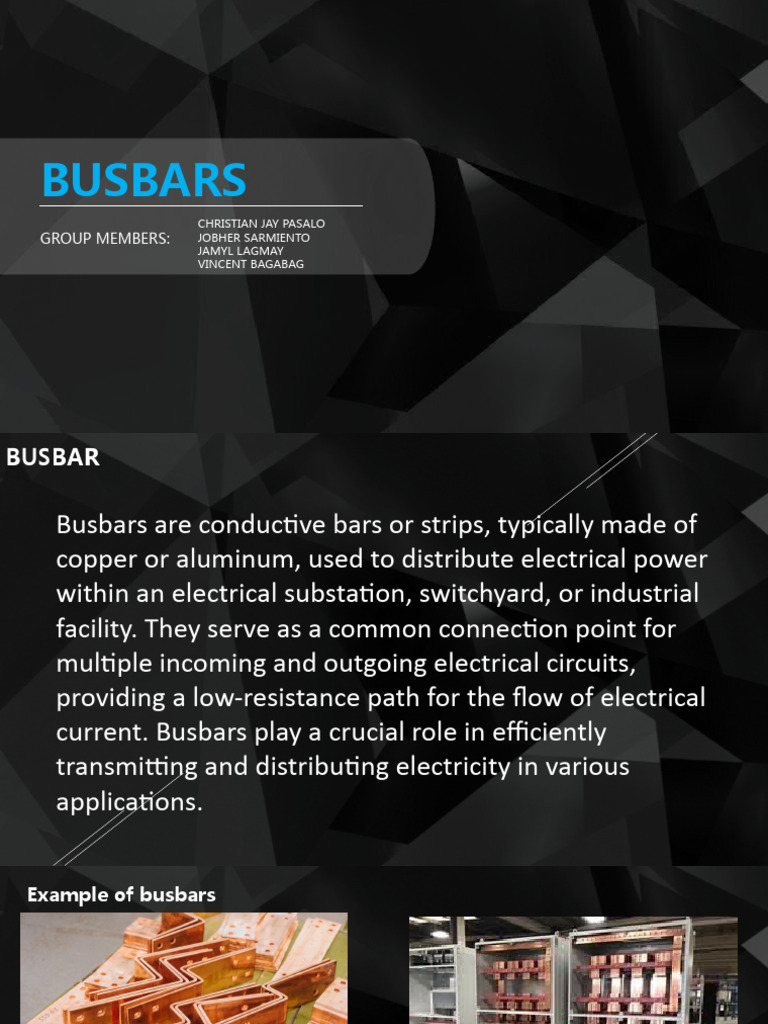 Busbars-presentation | PDF | Electrical Substation | Insulator ... Busbars-presentation | PDF | Electrical Substation | Insulator ...