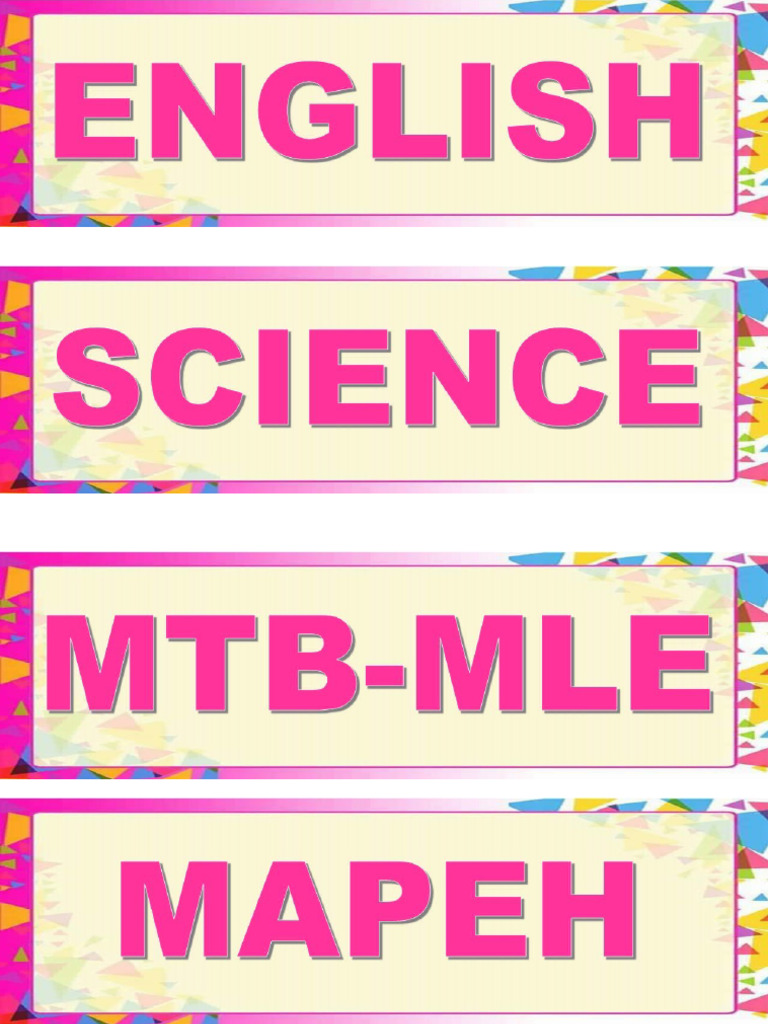 Signage Subjects | PDF